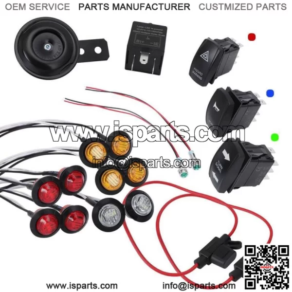Turn Signal Warning Light Kit Horn Street Legal for Kawasaki Mule Pro ...